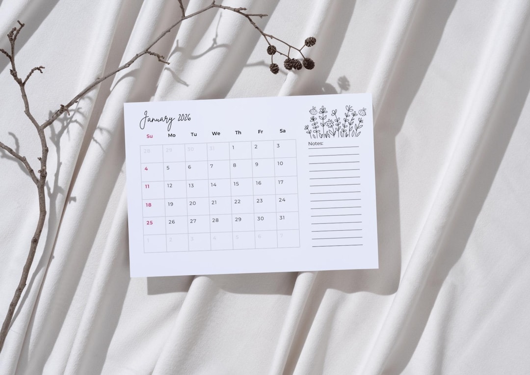 2026 Doodle Calendar: Color-me Digital Planner (PDF Included) - Etsy