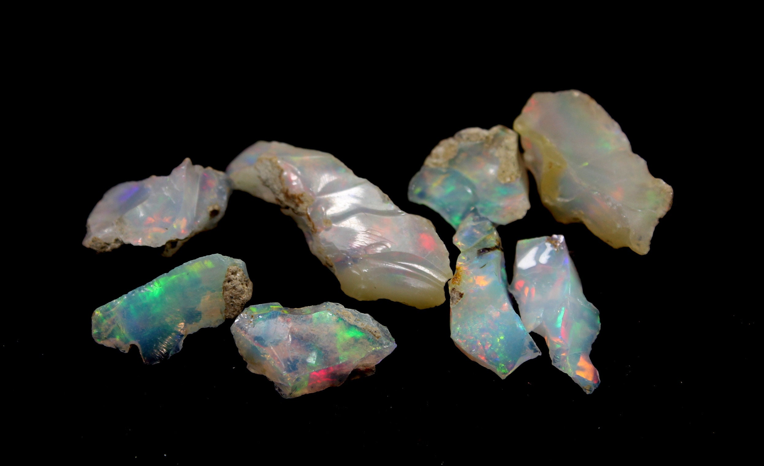 8 Stück Opal roh Opal roh Größe 6 bis 18 mm Opal Opal | Etsy