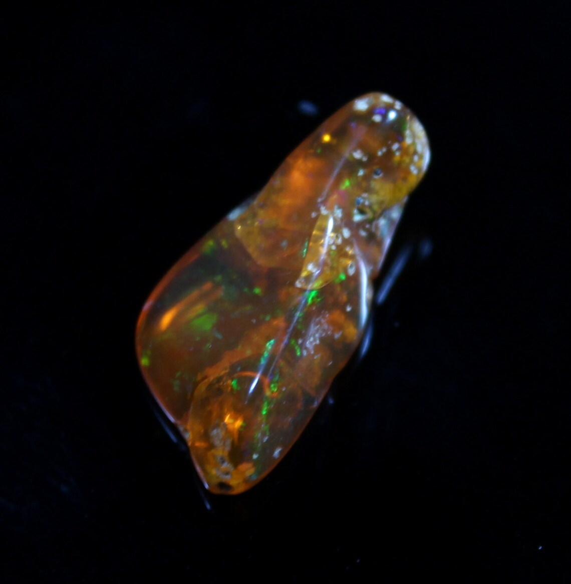 Orange Opal Opal Polished Rough Gemstone Natural Ethiopian | Etsy