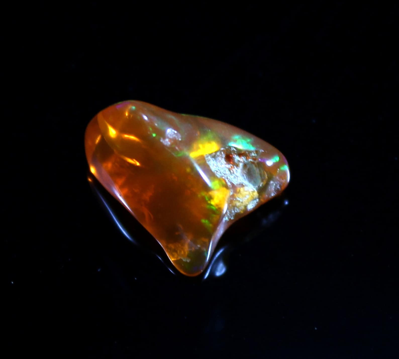 Orange Opal Opal Polished Rough Gemstone Natural Ethiopian | Etsy