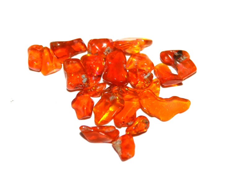 20 Pcs Orange Opal Polish Rough Gemstone Natural Ethiopian - Etsy