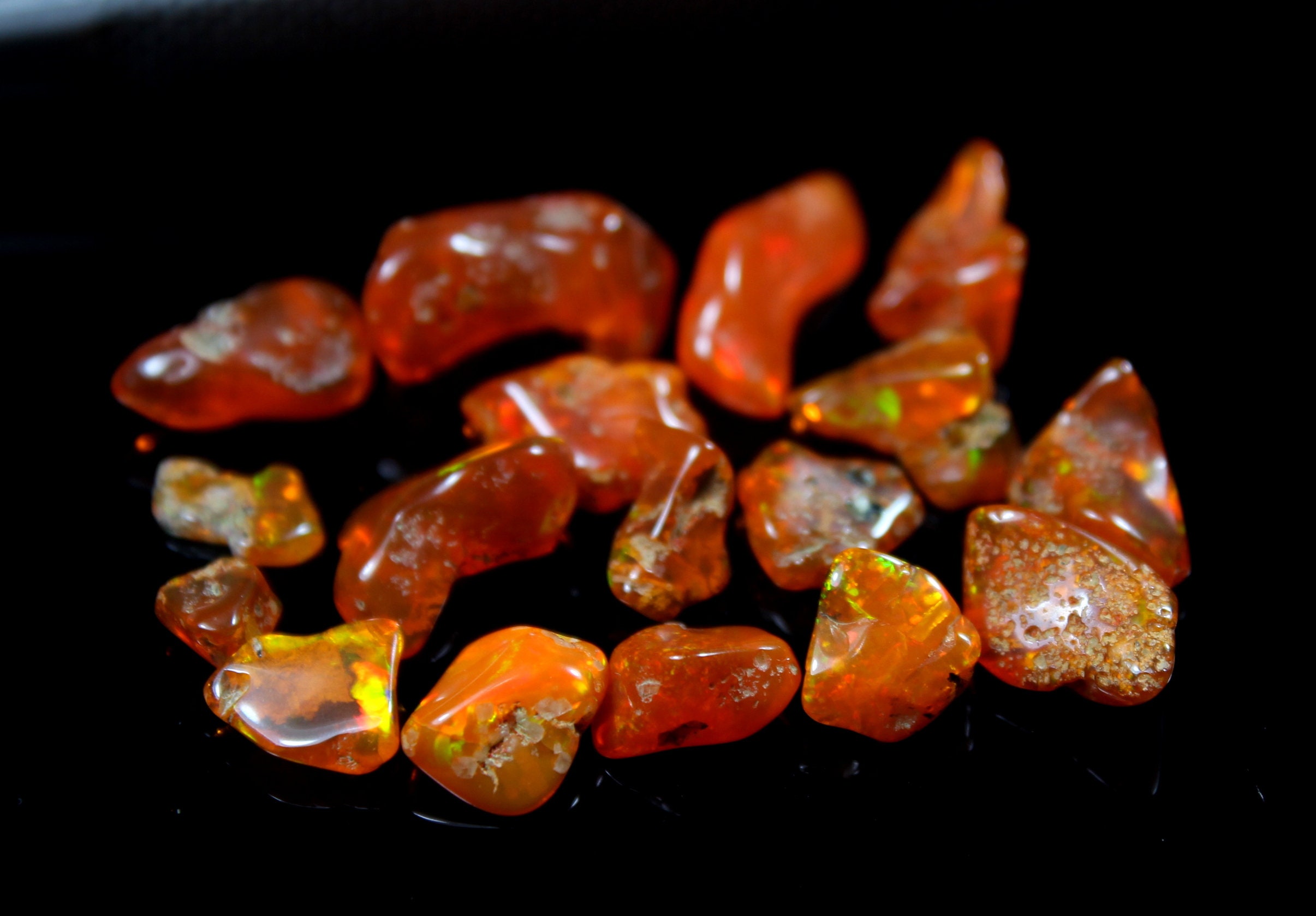17 Pcs AAA Orange Opal Rough Opal Lot Size 5 Mm to 15 Mm - Etsy UK
