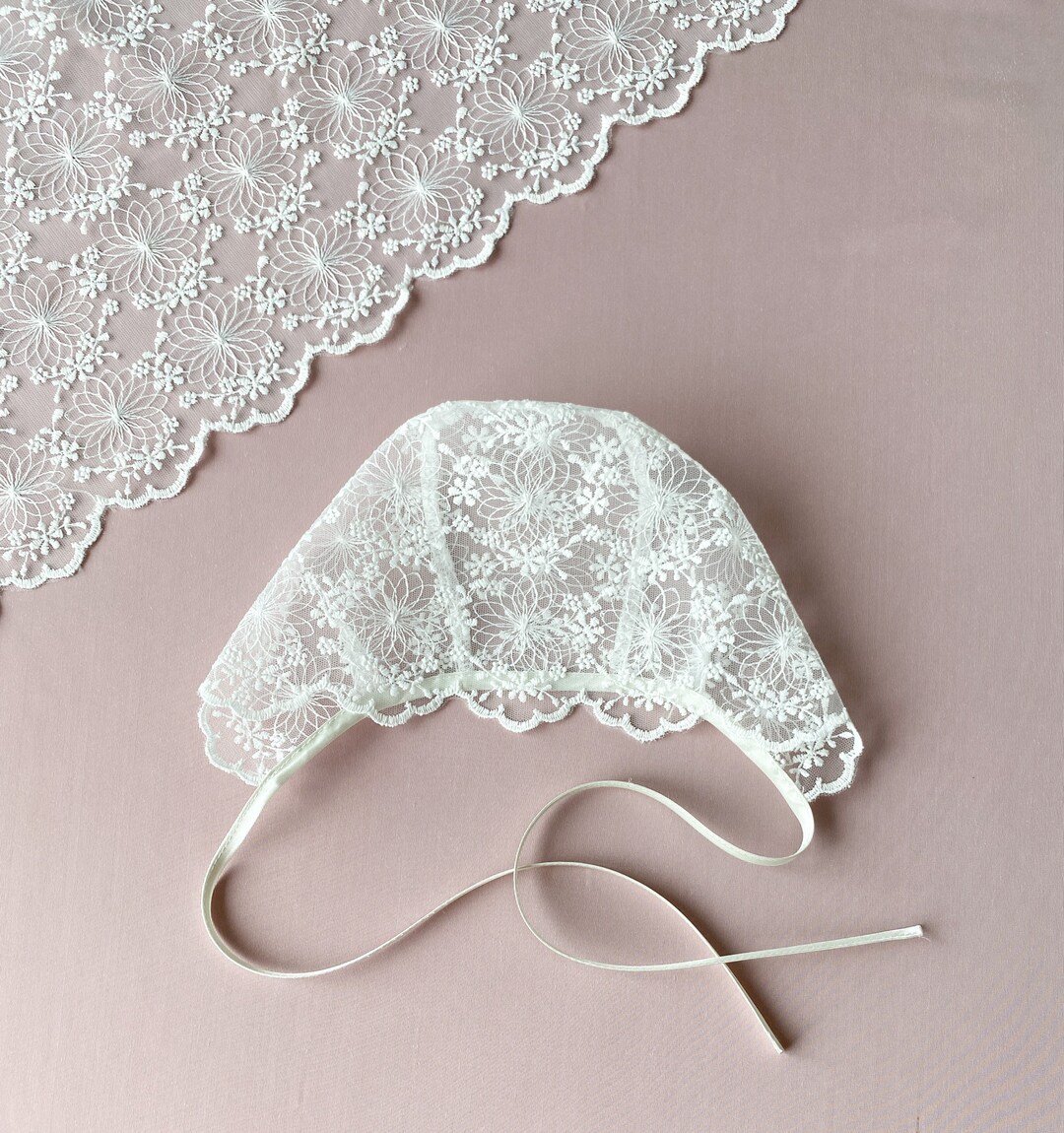 Baptism Hat, Baptism Bonnet, Christening Bonnet, Lace Bonnet - Etsy