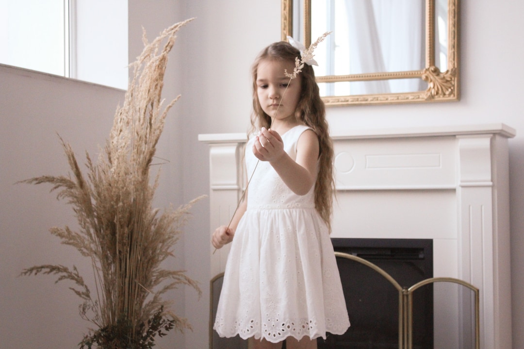 Boho Flower Girl Dress, Simple Flower Girl Dresses, Flower Girl Dress ...