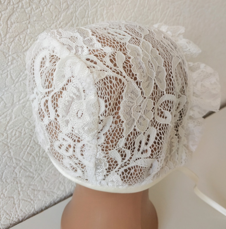 Christening Bonnet Baptism Bonnet Baptism Girl Hat Christening - Etsy