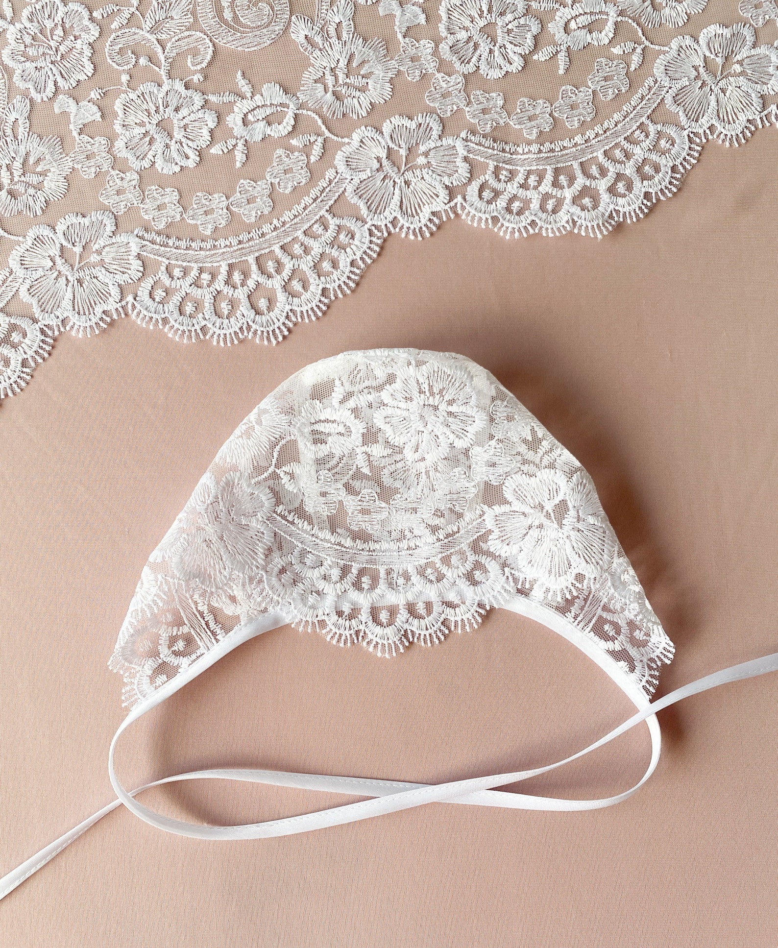 Lace Bonnet Baptism Christening Bonnet Lace Bonnet Baby Girl - Etsy