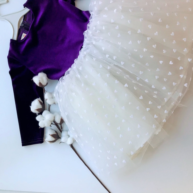 Purple Toddler Dress Purple Velvet Girl Dress Violet Baby Girl - Etsy