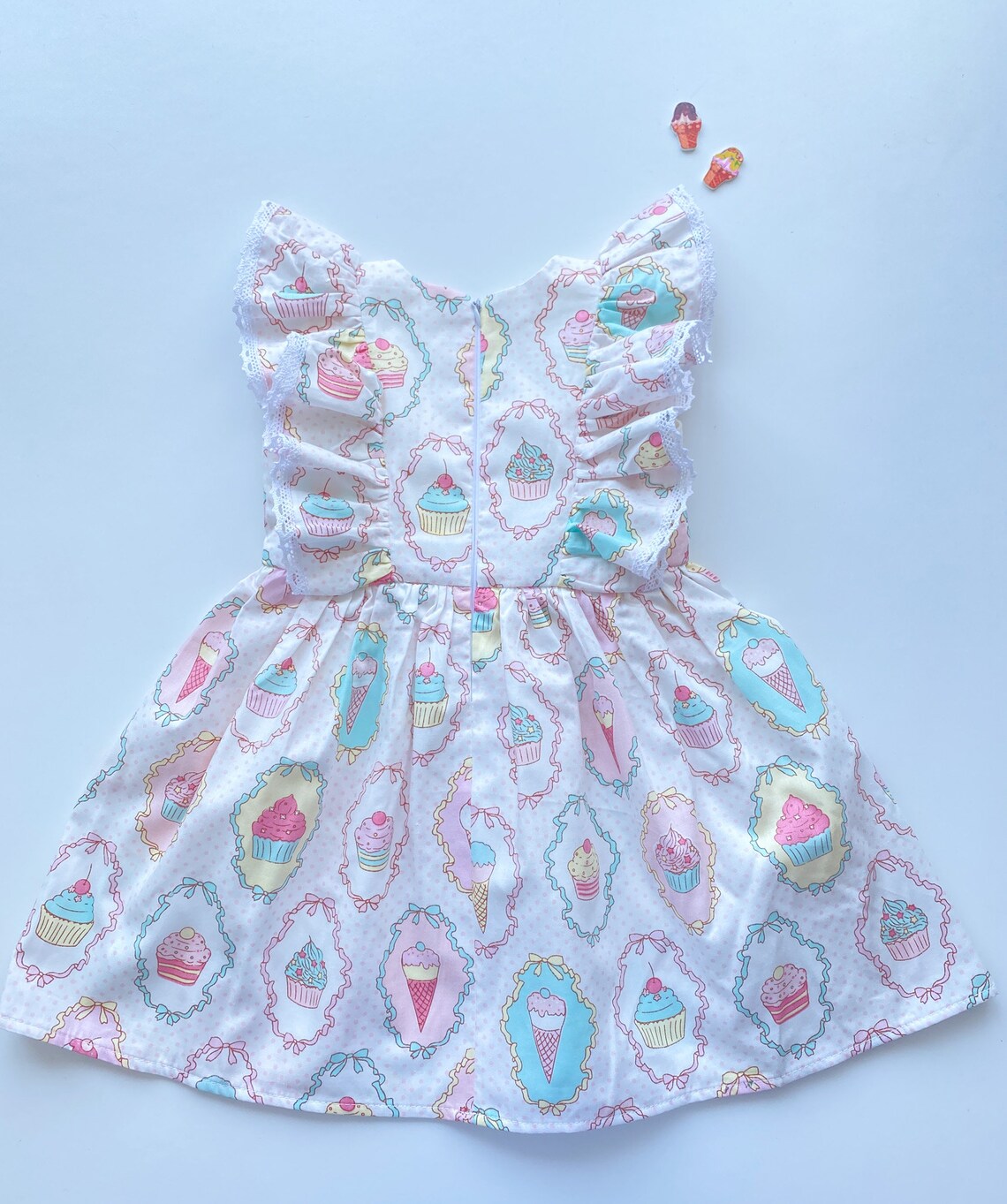 Ice Cream Outfit Sun Dress Ice Cream Party Dress Ruffle - Etsy
