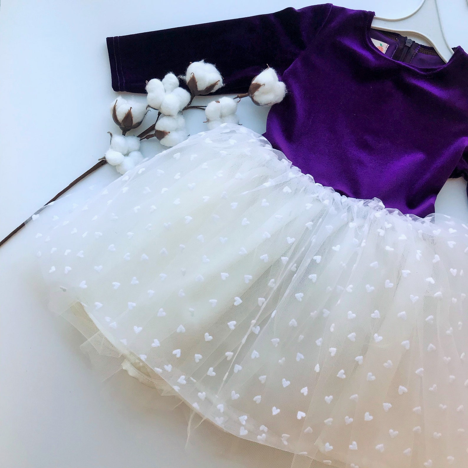 Purple Toddler Dress Purple Velvet Girl Dress Violet Baby Girl - Etsy