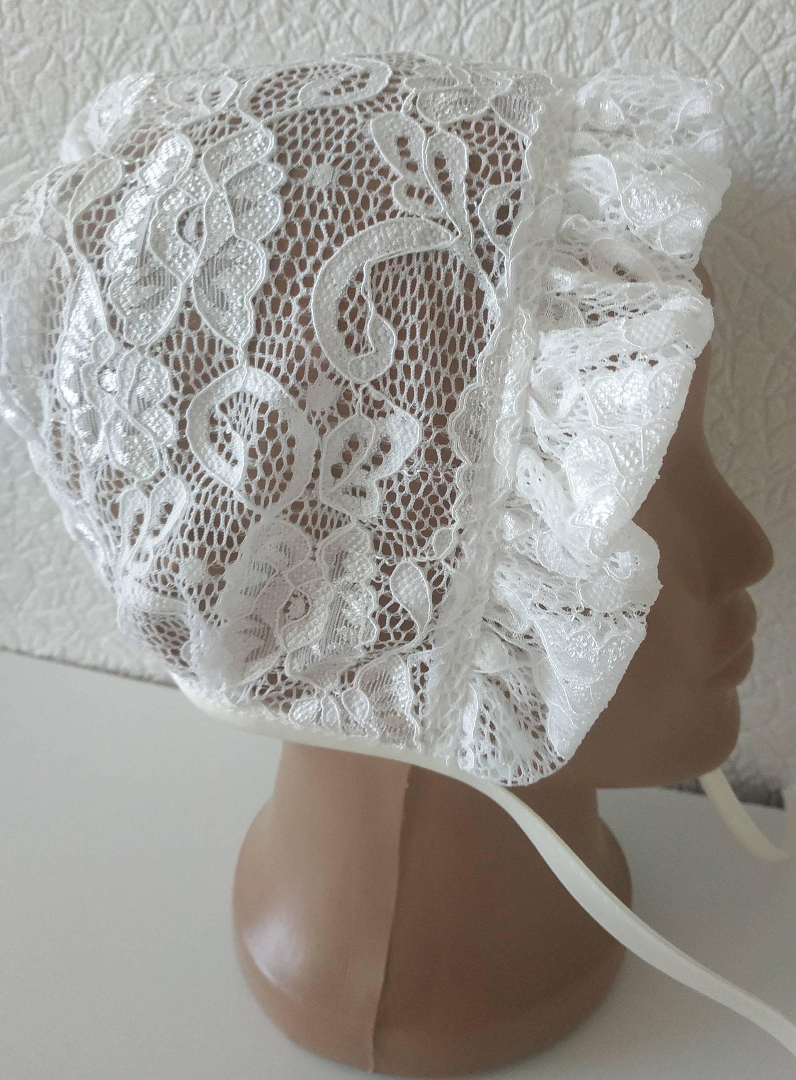 Christening Bonnet Baptism Bonnet Baptism Girl Hat Christening | Etsy