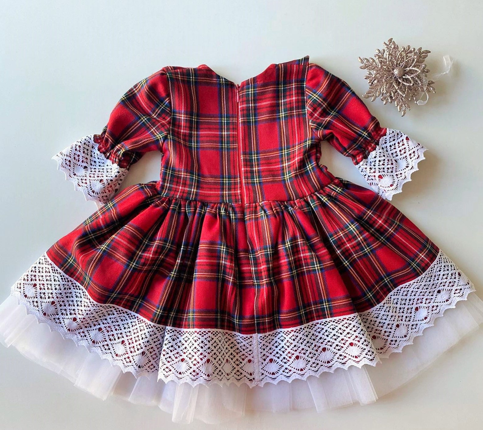 Red Plaid Dress-toddler Plaid Dress-girls Plaid Dress-buffalo | Etsy