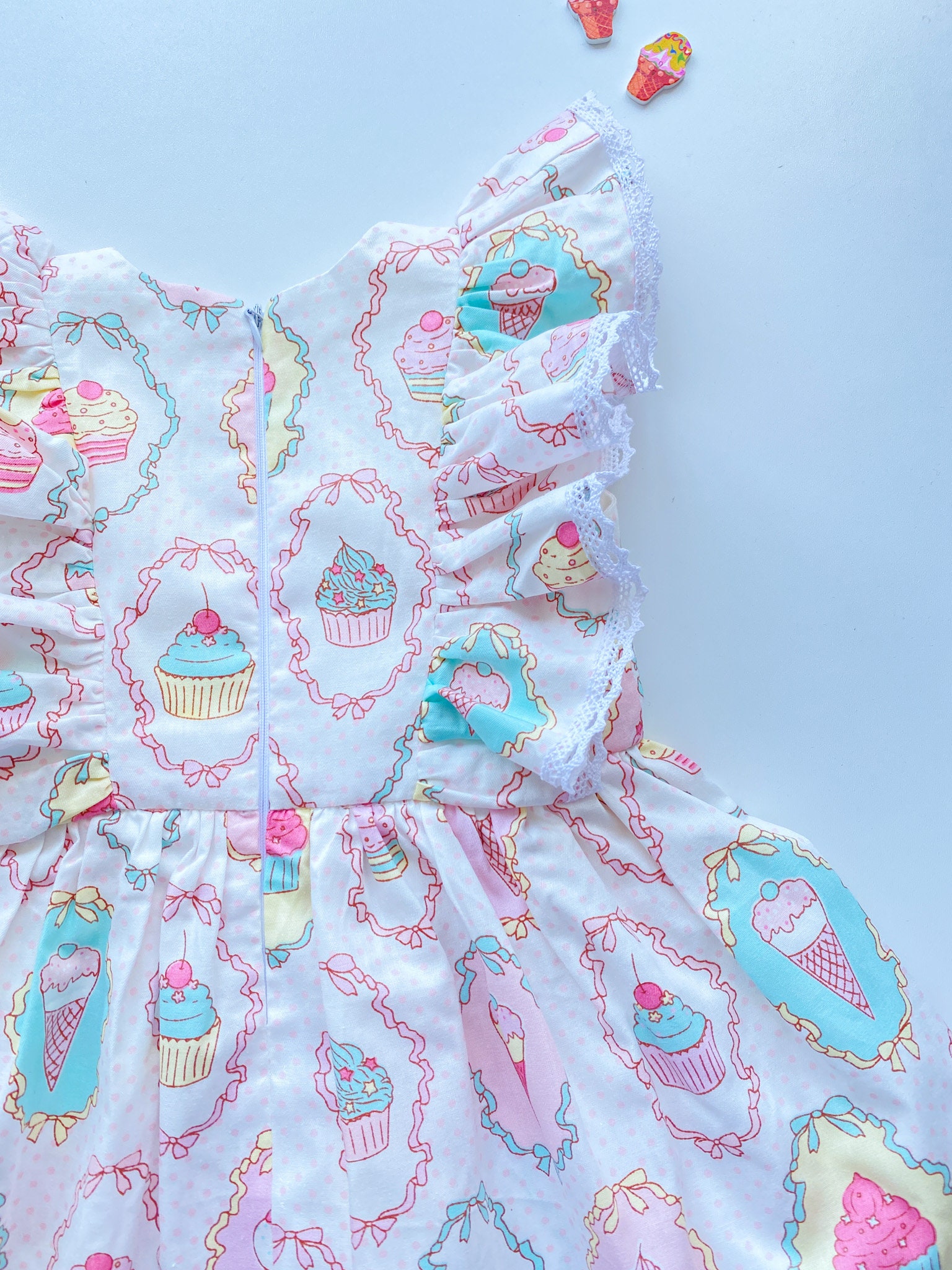 Ice Cream Outfit Sun Dress Ice Cream Party Dress Ruffle - Etsy