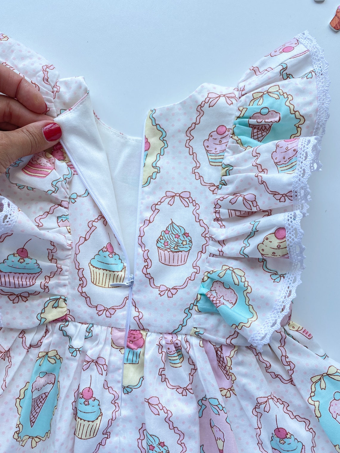 Ice Cream Outfit Sun Dress Ice Cream Party Dress Ruffle - Etsy