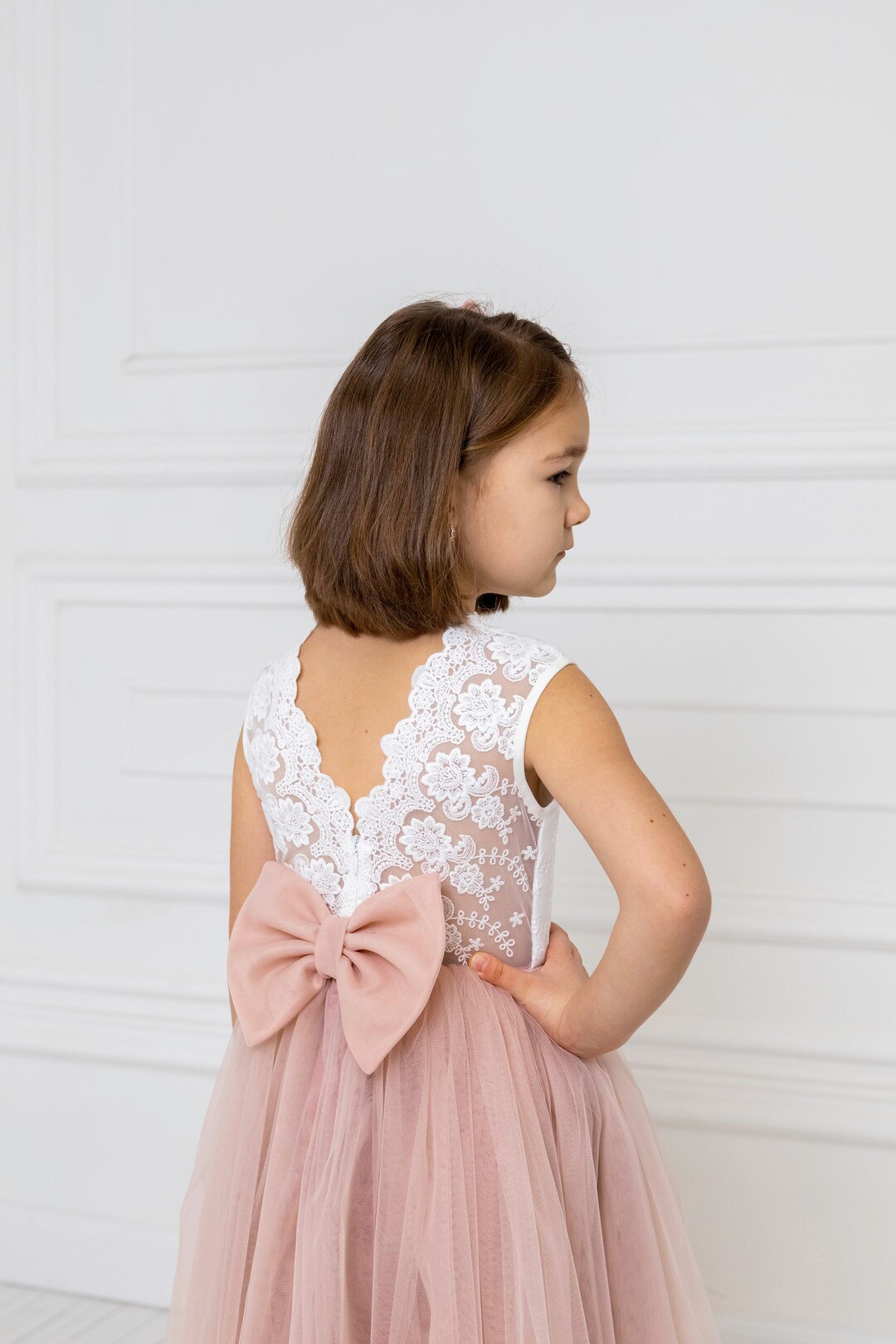 Blush Flower Girl Dress, Blush Flower Girl, Boho Flower Girl Dresses ...