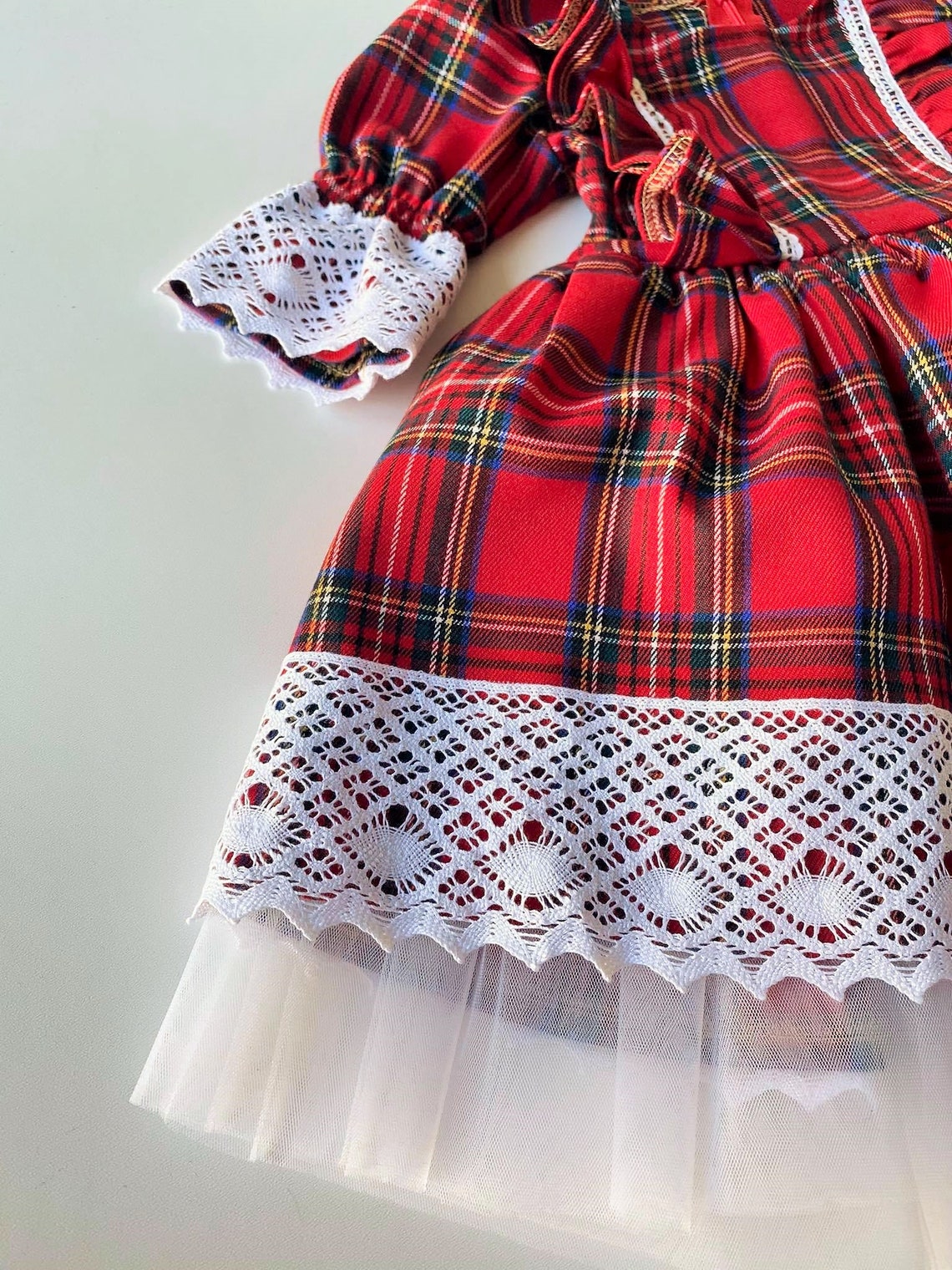 Red Plaid Dress-toddler Plaid Dress-girls Plaid Dress-buffalo | Etsy