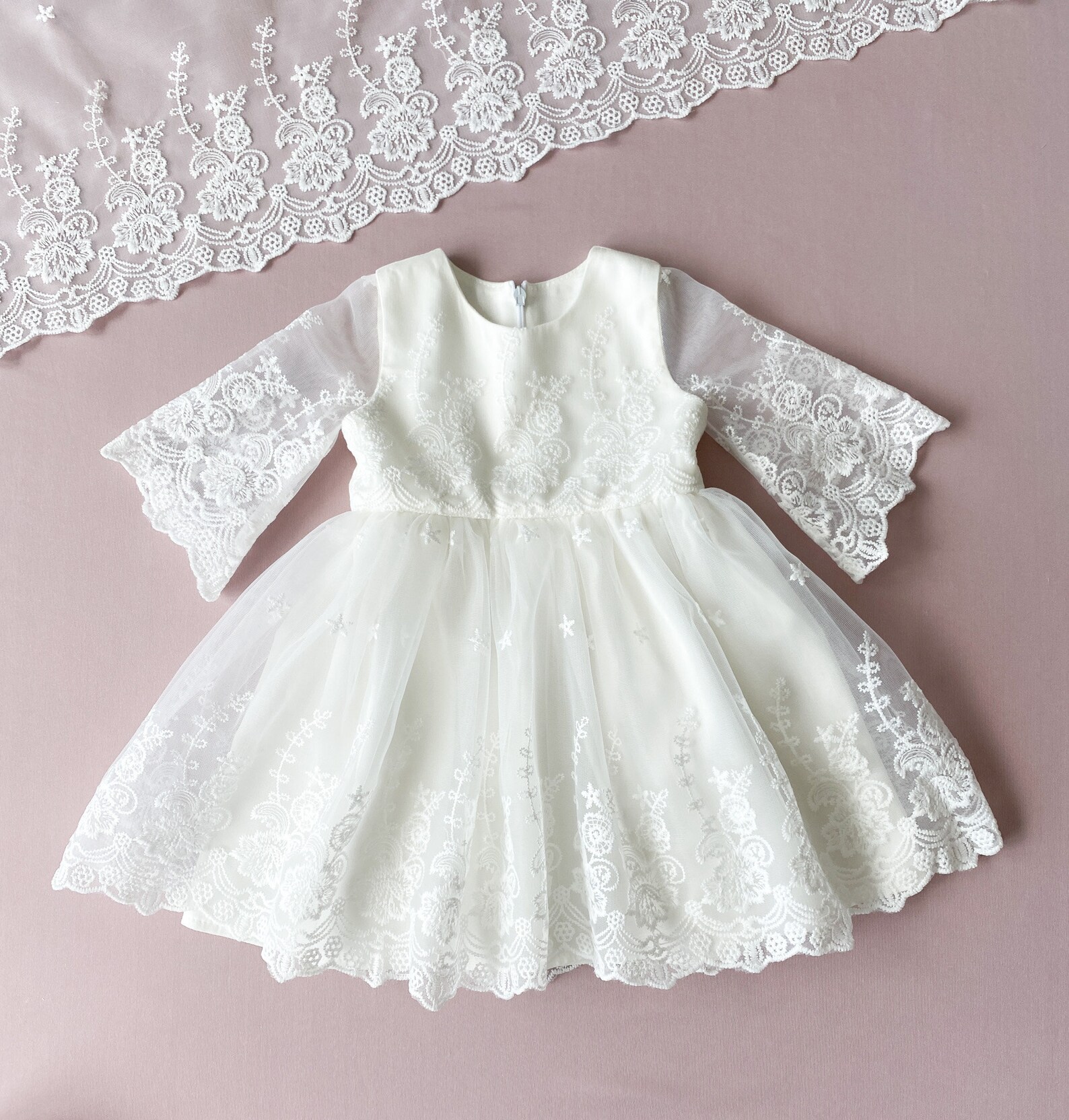 Baptism Dress for Baby Girl Baptism Gown for Baby Girl - Etsy