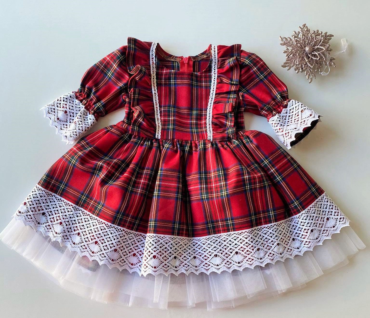 Red Plaid Dress-toddler Plaid Dress-girls Plaid Dress-buffalo | Etsy