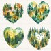 Forest Background Png, Png Overlays Forest, Hearts Clipart, Tree ...