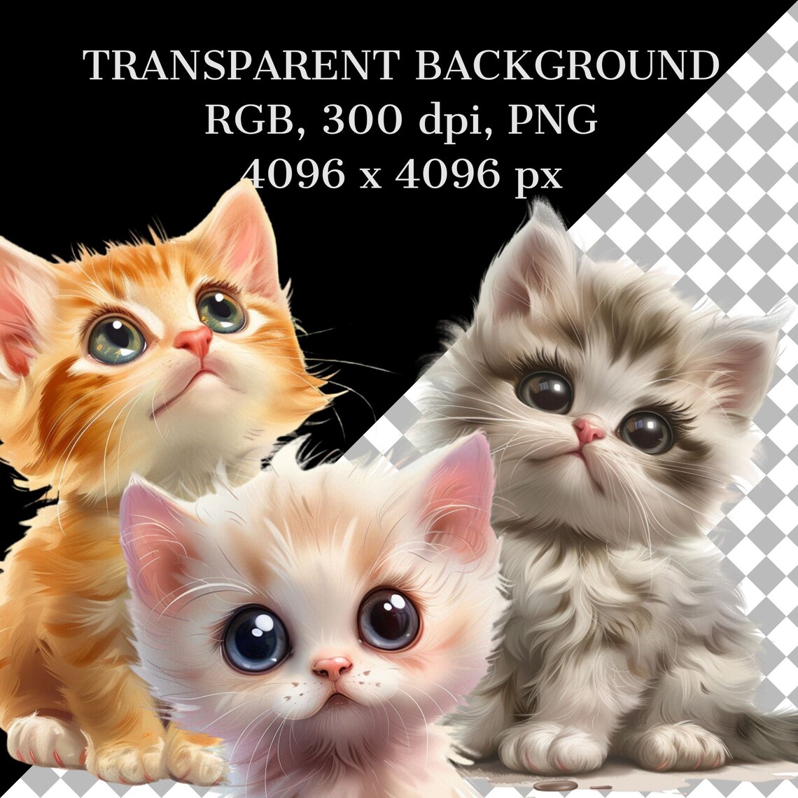 Kitty Digital Clipart Png, Pet Clipart, Cat Lover Png, Animal Clipart ...