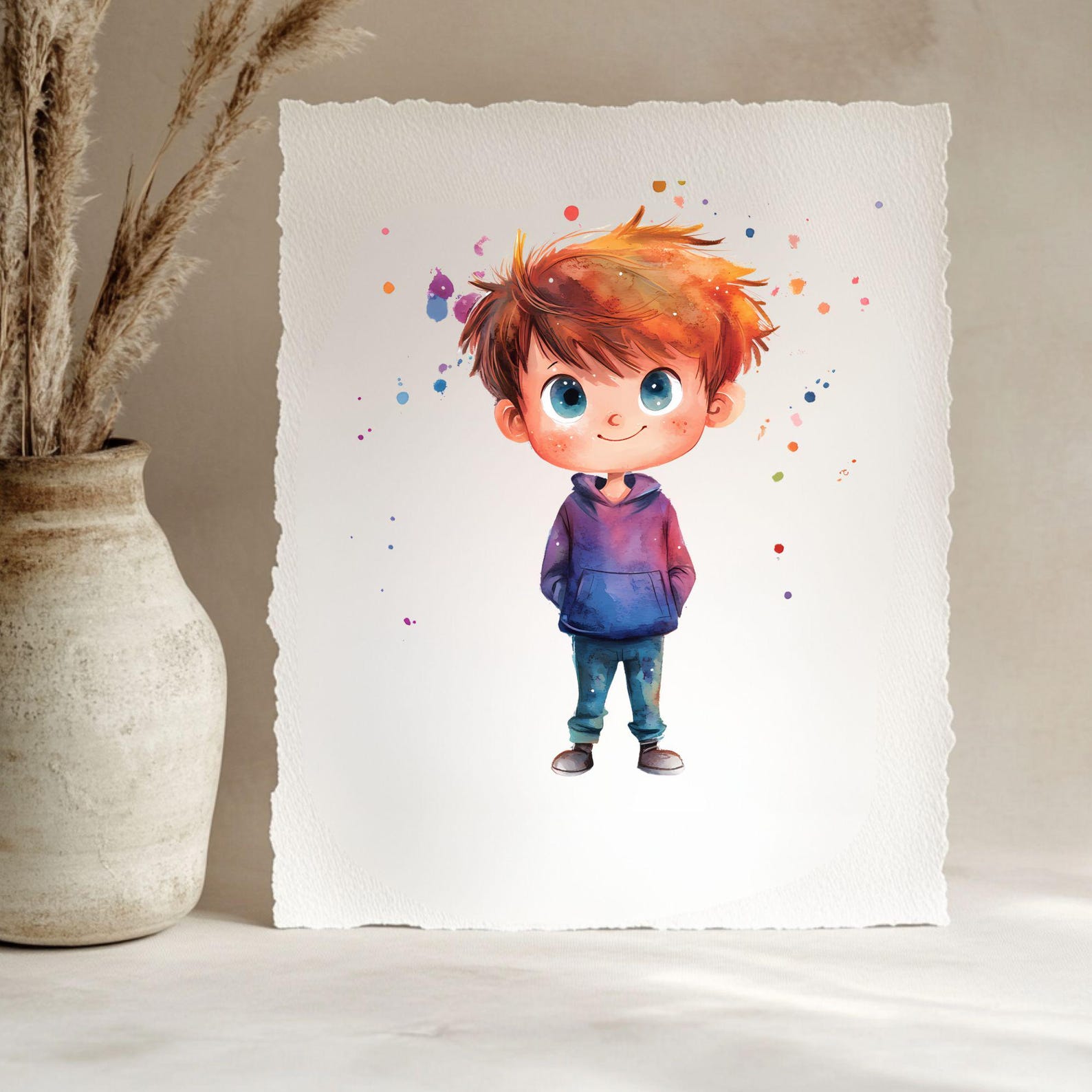 Watercolor Boys Clipart Bundle - Perfect for DIY Projects - Etsy