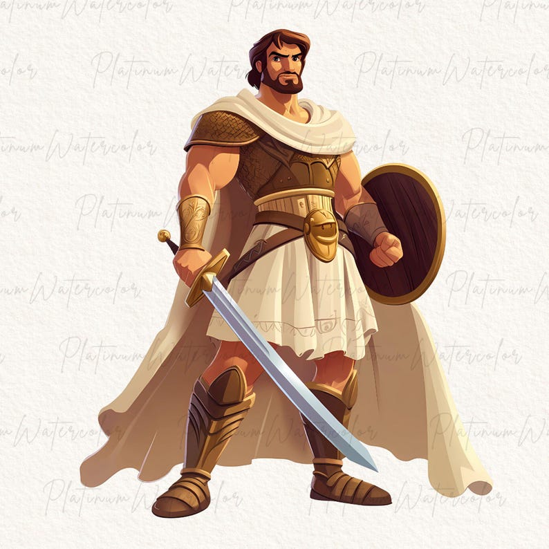 Joshua Clipart Biblical Characters, Clipart Bundle, Bible Clipart ...