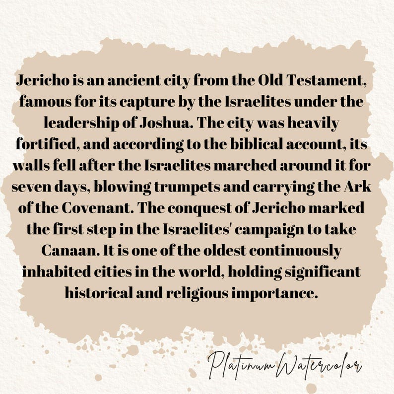 Old Testament City Jericho Clipart Bundle, Bible Study, Transparent ...