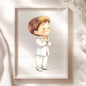 Boy First Communion PNG, First Holy Communion, Clipart Bundle - Instant ...