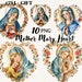 Virgin Mary Clipart Bundle, Catholic Art, Christian Clipart ...