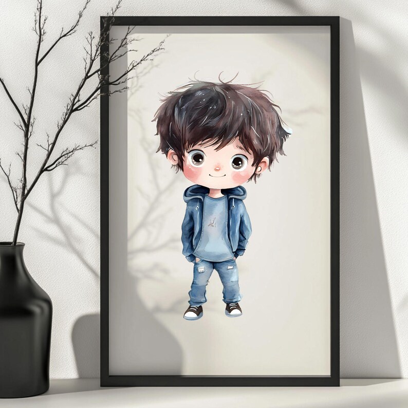 Watercolor Boys Clipart Bundle - Perfect for DIY Projects - Etsy