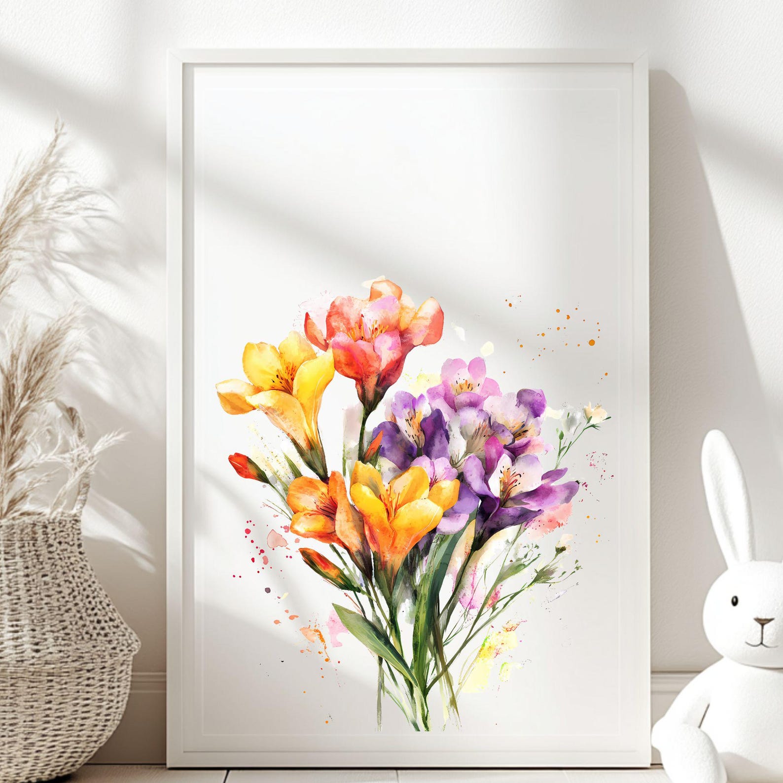 Freesias Clipart, Flower Clipart, Sublimation PNG, Freesias for a Touch ...
