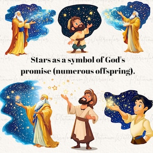 Abraham Biblical Characters, Clipart Bundle, Old Testament PNG ...