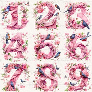 Alphabet Png, Floral Alphabet Png, Spring Clipart, Pink Flower Clipart ...