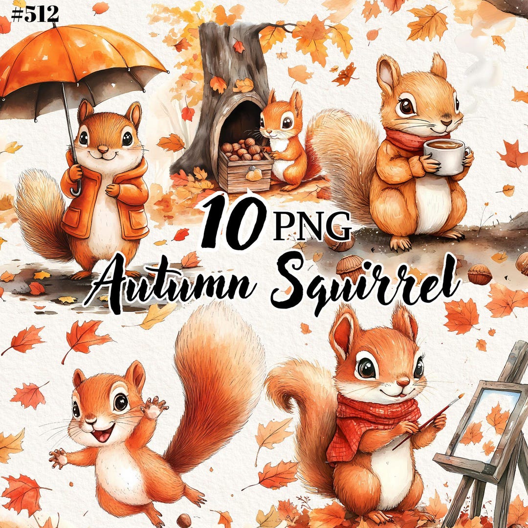 10 Squirrel Png, Animals Clipart, Fall Png, Transparent Background ...