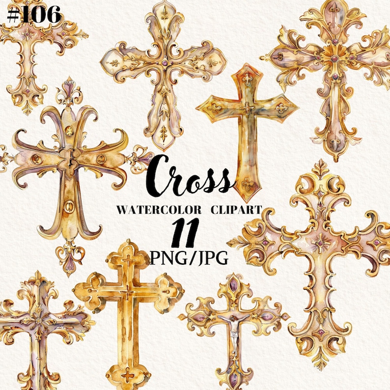 First Communion Holy Gold Cross Clipart, Christian Cross Png ...