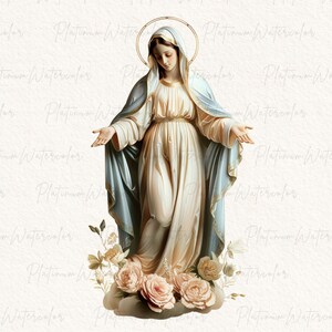 Virgin Mary, Clipart Bundle, Catholic Art, Christian Clipart ...