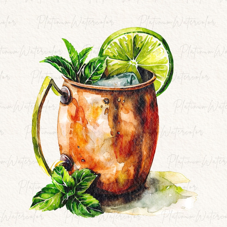 Moscow Mule Clipart Bundle, Signature Drinks, Moscow Mule Png ...