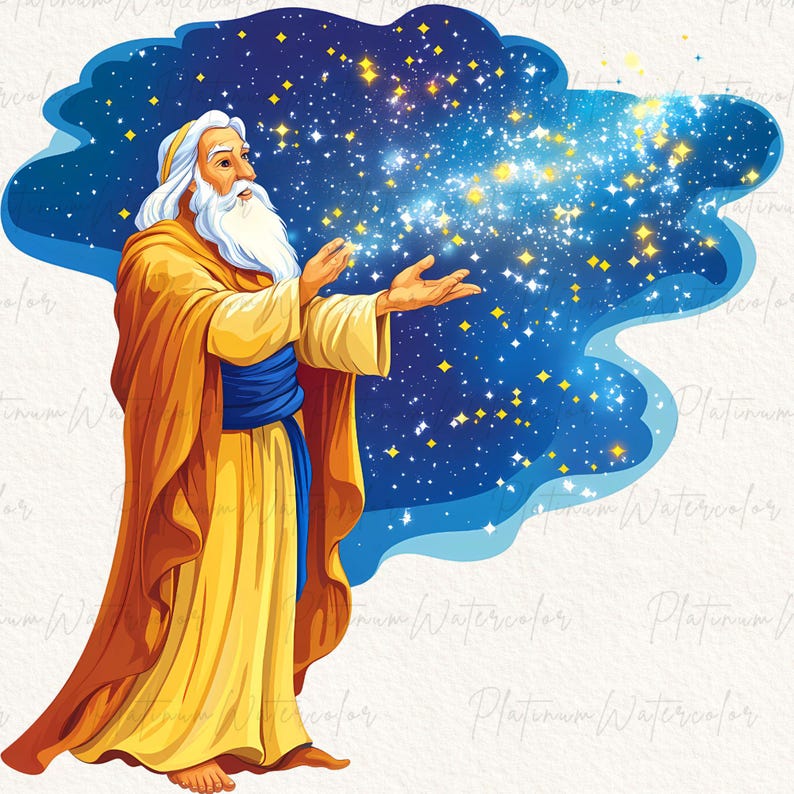 Abraham Biblical Characters, Clipart Bundle, Old Testament PNG ...