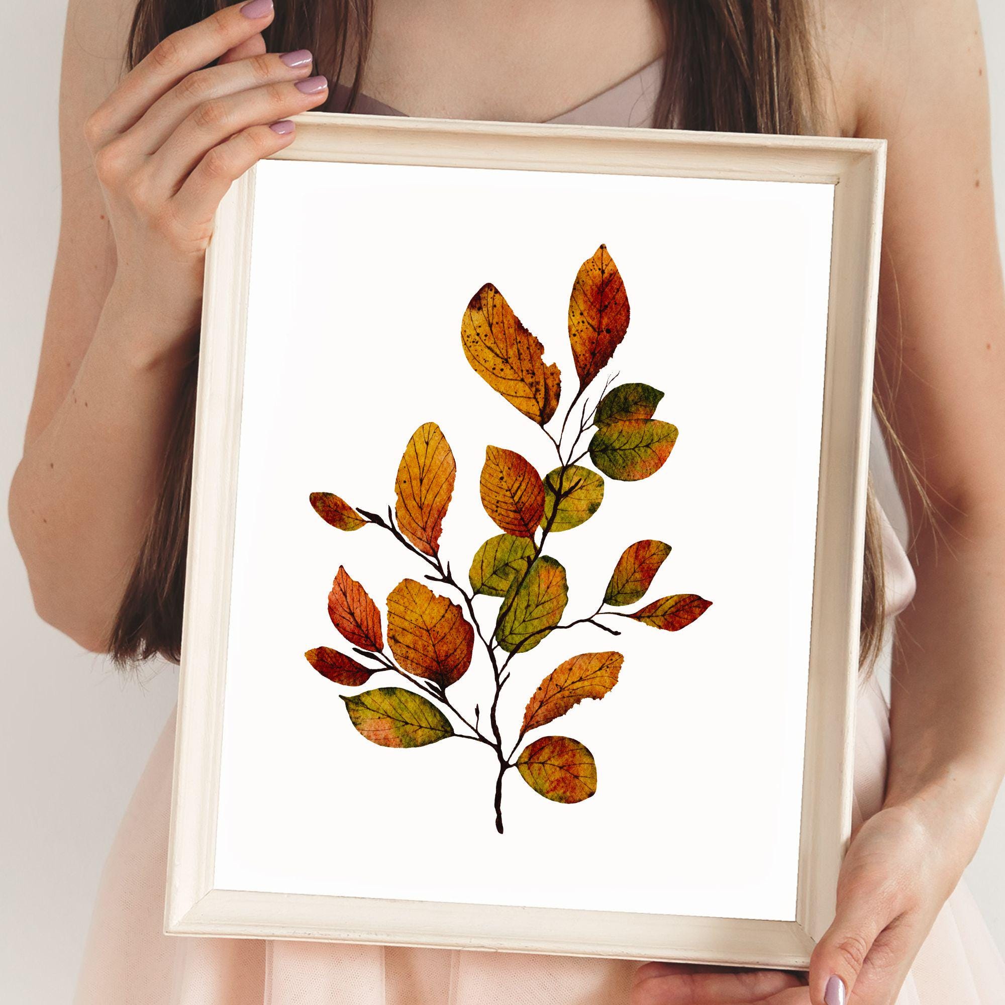 Hand Painted Autumn Twigs PNG, Clipart Bundle, Transparent Background ...
