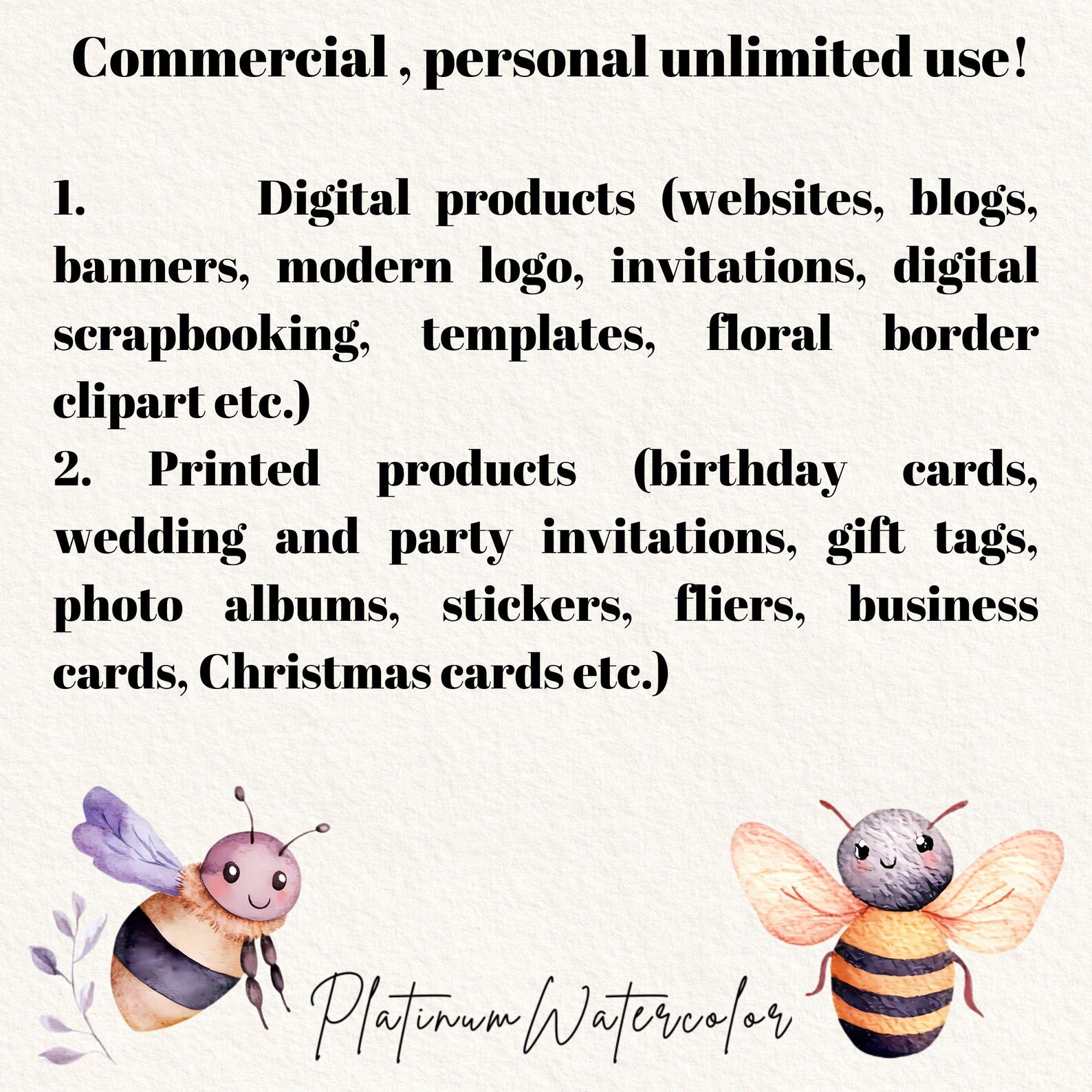 Watercolor Bee Clipart Bundle, Bee Png, Charming Bee Watercolor Clipart ...