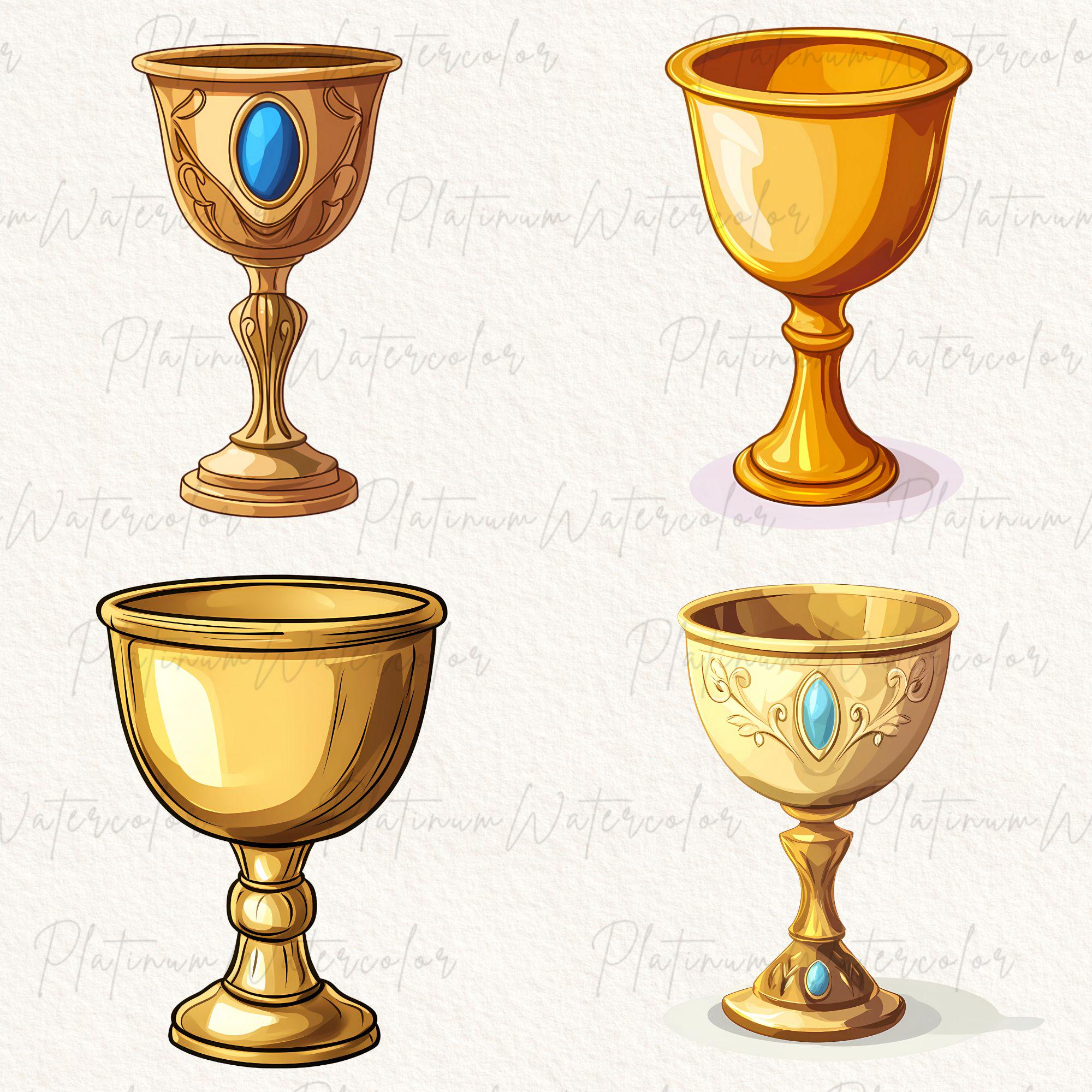 12 Paschal Cup Clipart Bundle, Old Testament Bible Study, Transparent ...