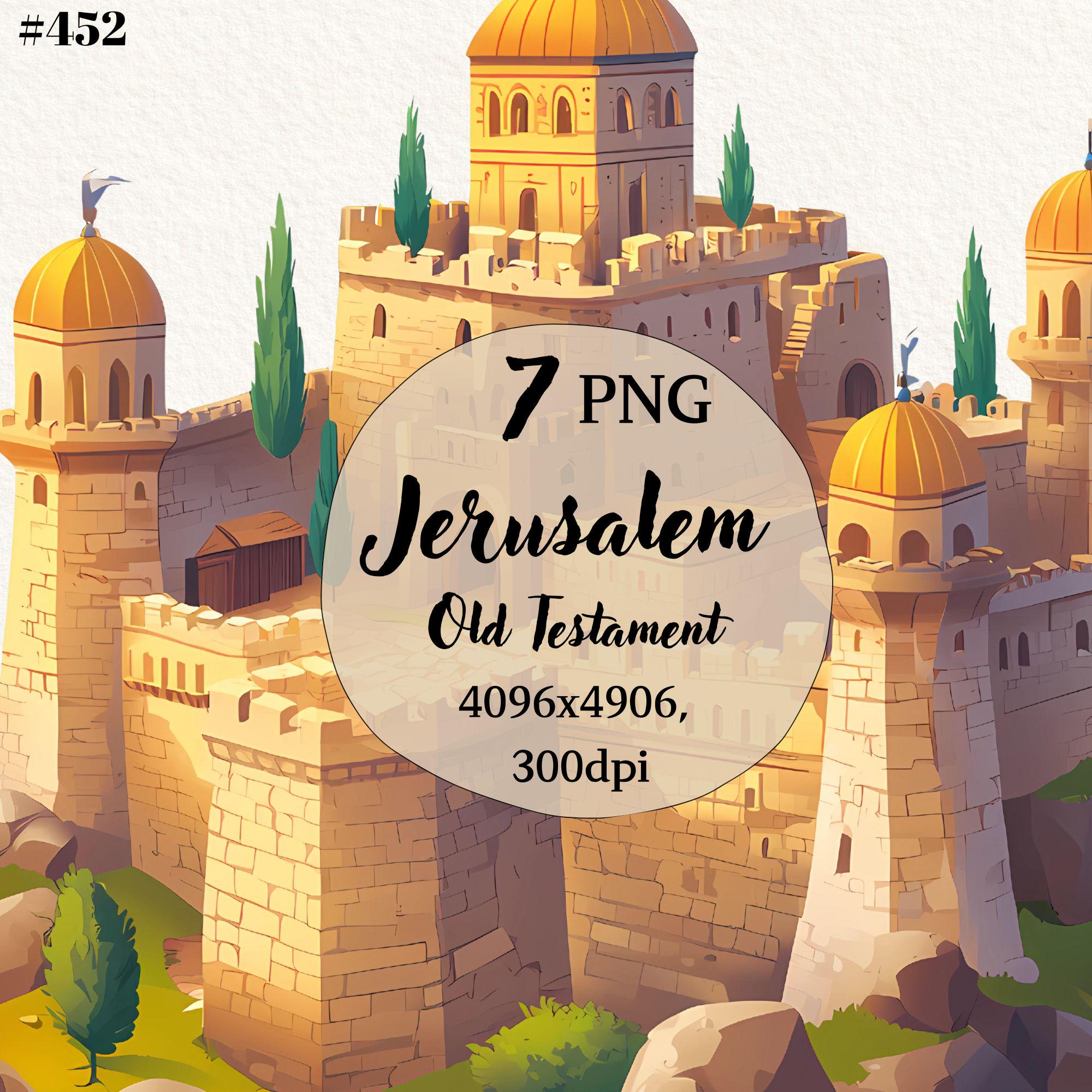 Old Testament City Jerusalem Clipart Bundle, Bible Study, Transparent ...