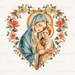 Virgin Mary Clipart Bundle, Catholic Art, Christian Clipart ...