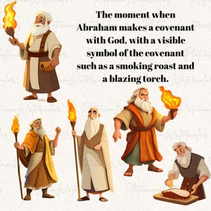 Abraham Biblical Characters, Clipart Bundle, Old Testament PNG ...