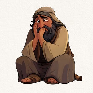 Jeremiah Biblical Characters Clipart Bundle, Transparent Background ...