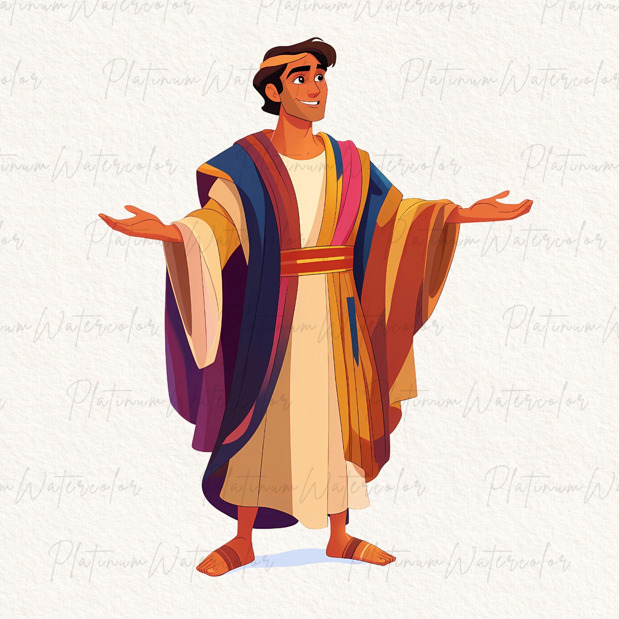 Joseph Biblical Characters, Clipart Bundle, Bible Study, Transparent ...