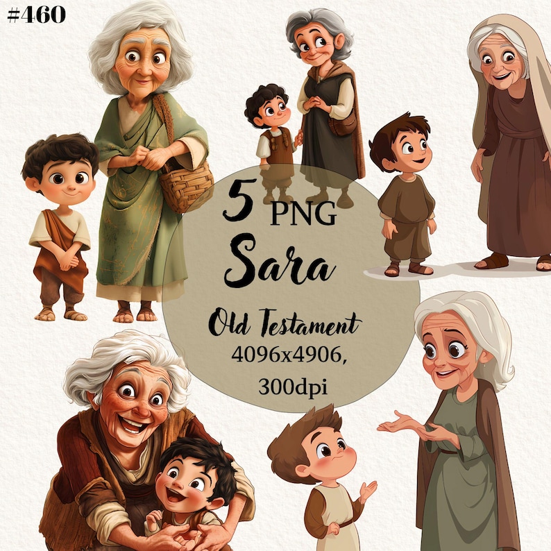 5 Sara Biblical Cliparts, Old Testament People, Transparent Background ...