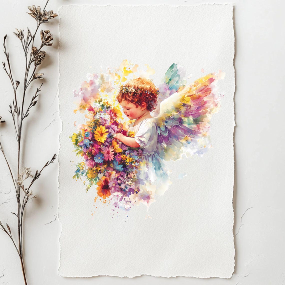 Magical Angel Wings Clipart for Precious Baby Girl Creations - Etsy