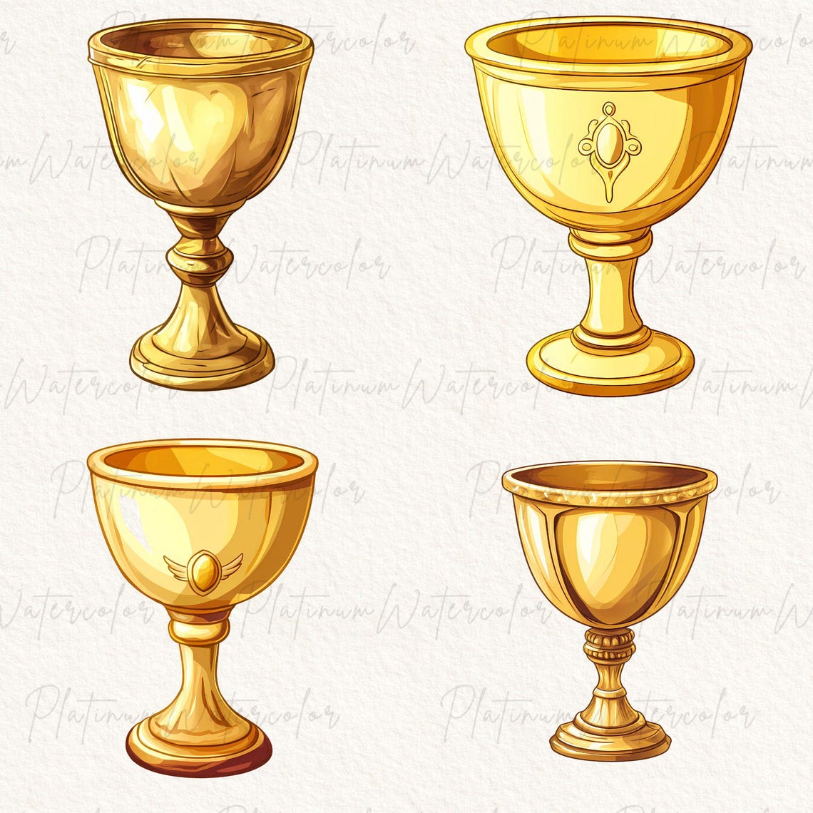 12 Paschal Cup Clipart Bundle, Old Testament Bible Study, Transparent ...