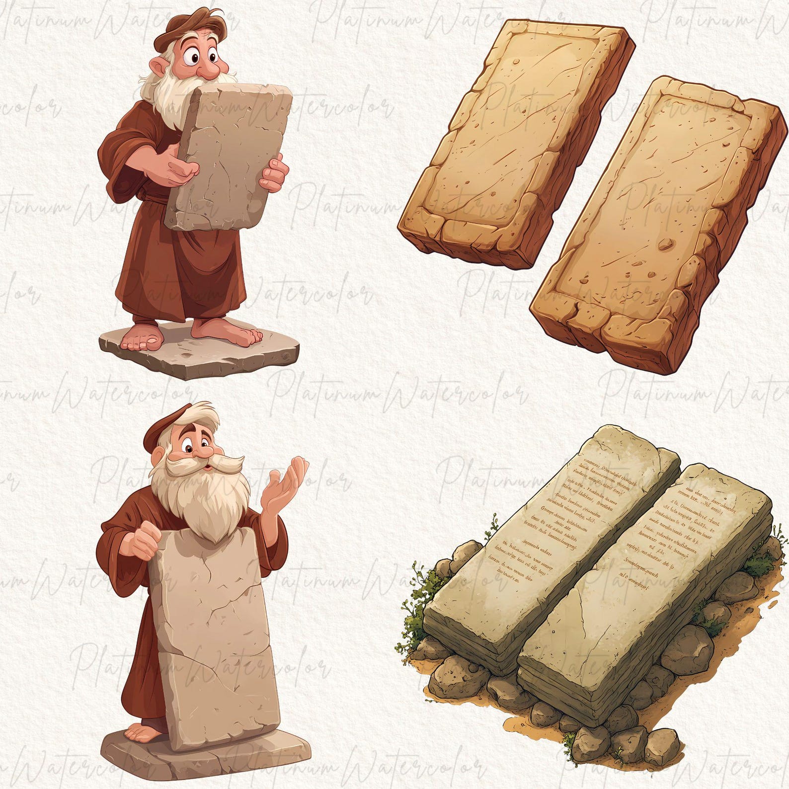 16 Two Tablets of Theten Commandments Cliparts, Old Testament Bible ...