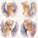 Cute Angel Watercolor Clipart , Angel Babies Png Bundle Design, Angel ...